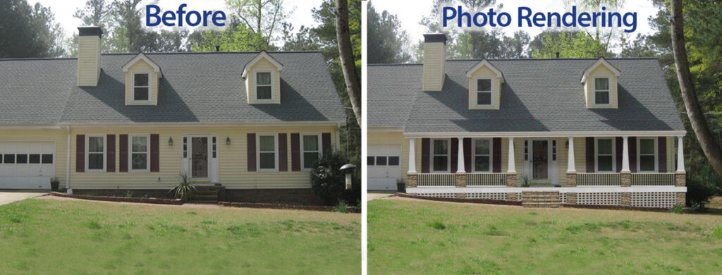 How We Render Front Porch Designs | Georgia Front Porch