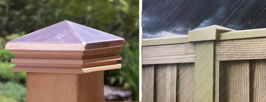 Capped Post Privacy Fences are Tops with Our Customers