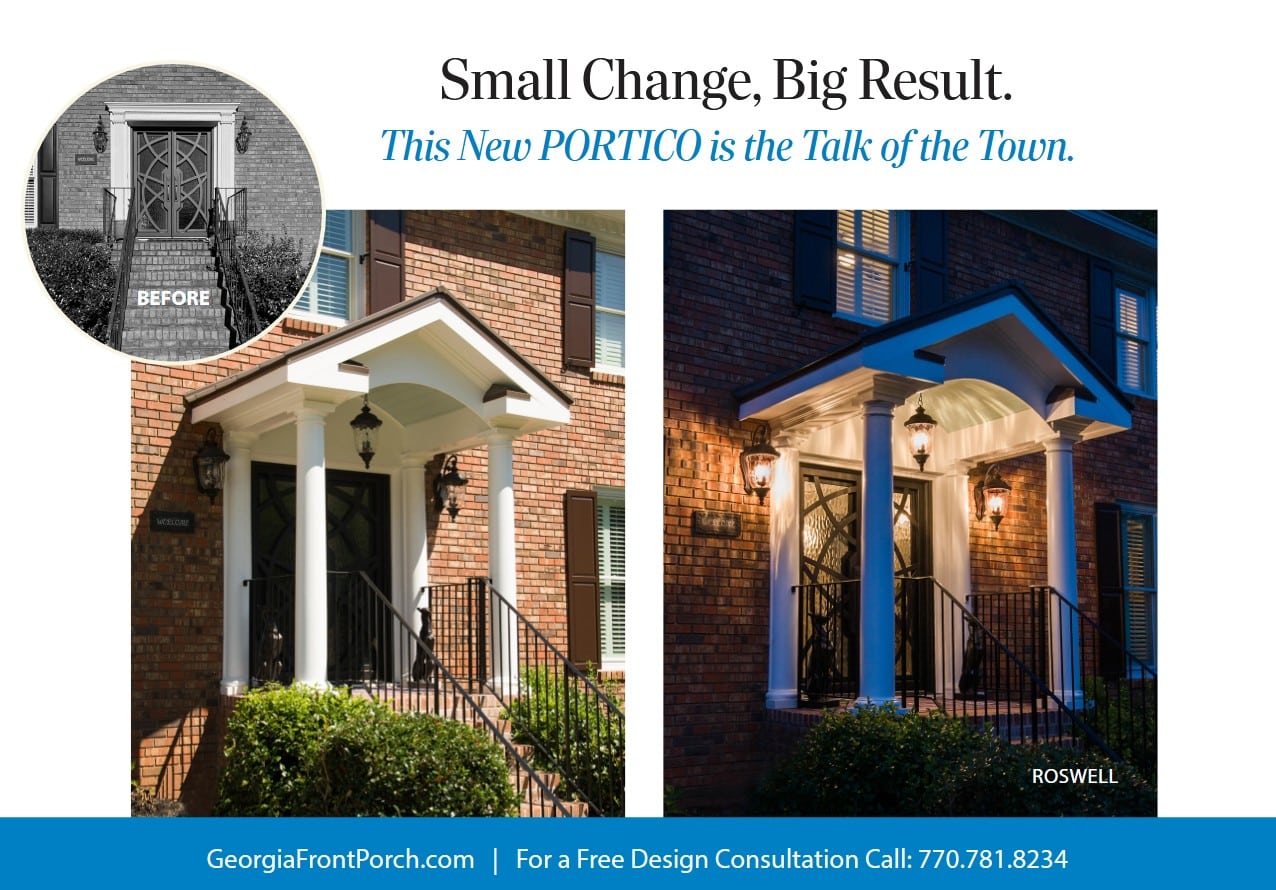 Custom Portico Inquiry - Atlanta Decking & Fence Company